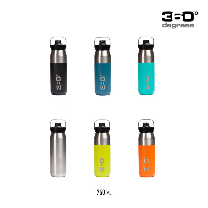 360 Degrees VACUUM INSULATED STAINLESS WIDE MOUTH BOTTLE WITH SIP CAP ...