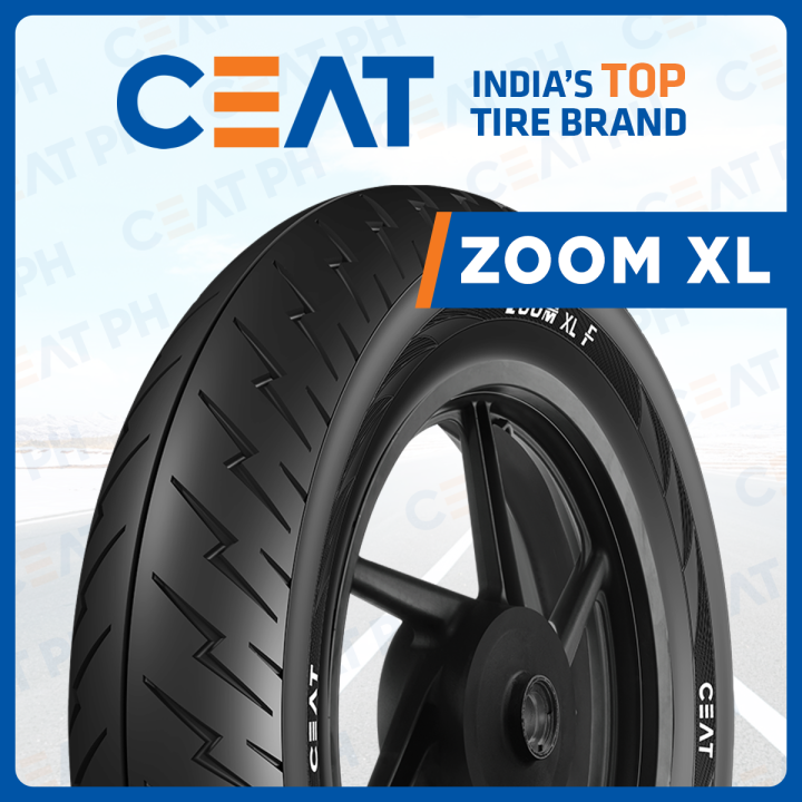 100/90-17 55P TL CEAT ZOOM XL 100/90 - 17 TL (Tubeless) Motorcycle ...