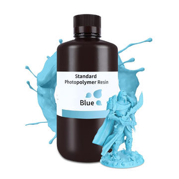 Elegoo Resin Standard Photopolymer for 3D Printers, 1 KG – Blue ...
