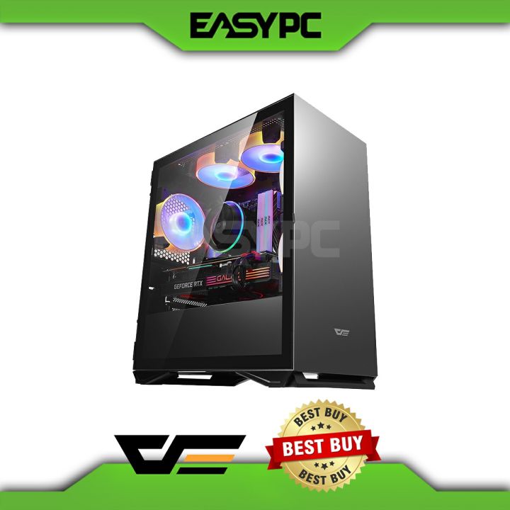 EasyPC | DarkFlash DLM22 Mid Tower PC Case Black Desktop Casings ...