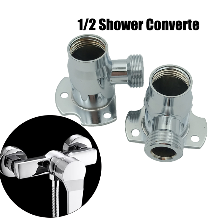 304 Stainless Steel Rainfall Shower Converter 1/2 NPT External Inlet ...
