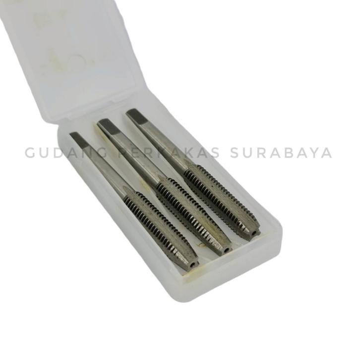 HAND TAP SET 5 x 0.8 METRIC TAPER/PLUG/BOTTOM TAP DRAT BAUT HAN TAP ...