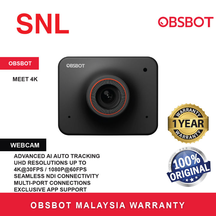 OBSBOT Meet 4K Webcam | Lazada