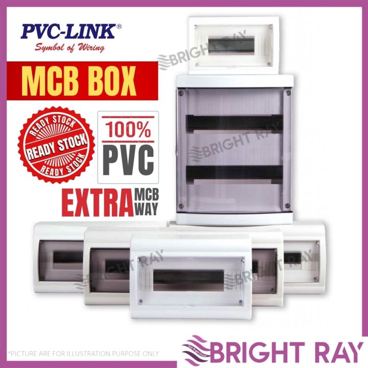 HEAVY DUTY PVC LINK Miniature Circuit Breaker Transparent Cover / White ...