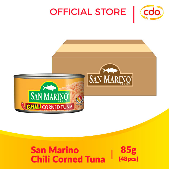 SAN MARINO Chili Corned Tuna 85g x 48 | Lazada PH