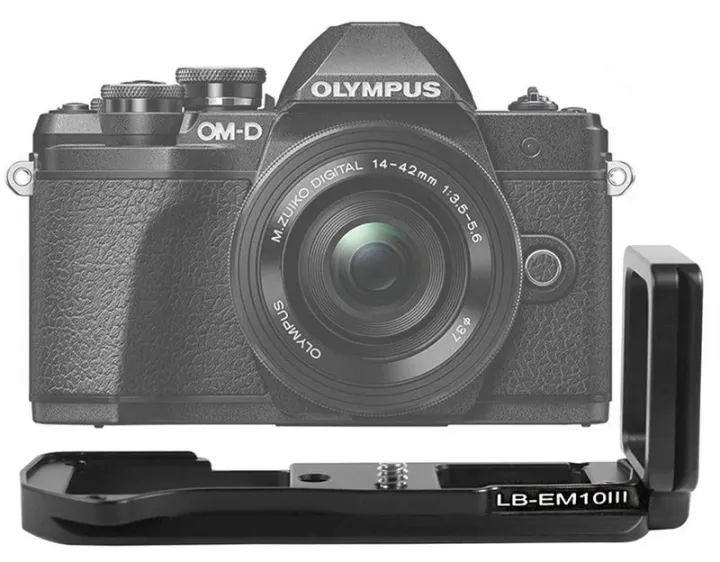 Quick Release L แผ่นยึดผู้ถือ Hand Grip สำหรับ Olympus OMD EM10 III OM-D EM10 III 3กล้องสำหรับ ...