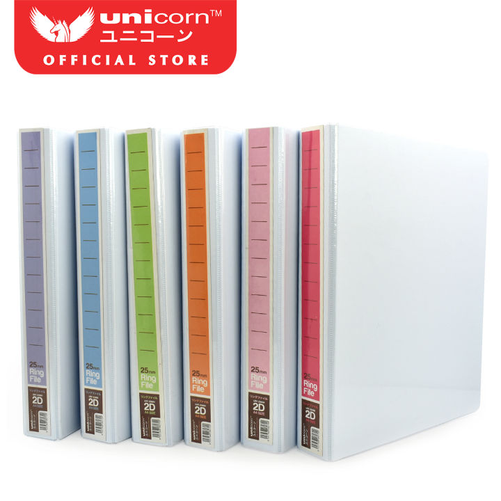 Unicorn 25/40/50mm PVC 2-D Ring File URF-25/40/50 Random Colour | Lazada