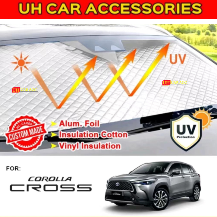 Toyota Corolla Cross Front Windscreen 3 Layer Sun Shade 100% UV Reject ...