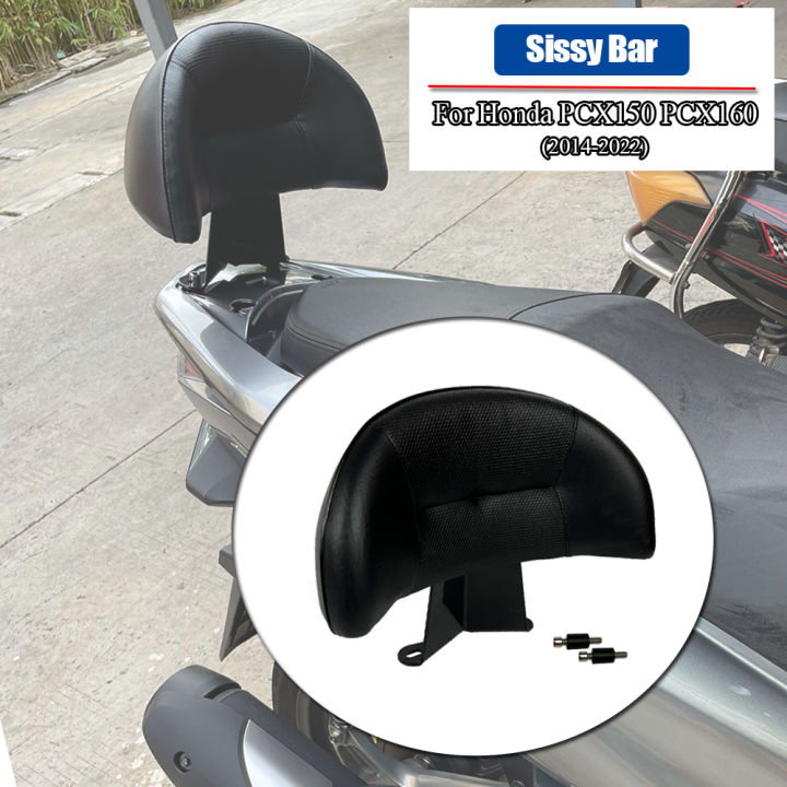 Motorcycle Luggage Rack Sissy Bar Rear Passenger Backrest Cushion Pad ...