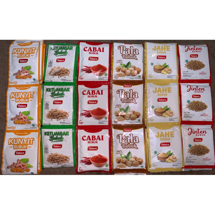 Bawang putihh bubuk Tabura LengkapnBumbu Tabura Kemasan Sachet | Lazada ...