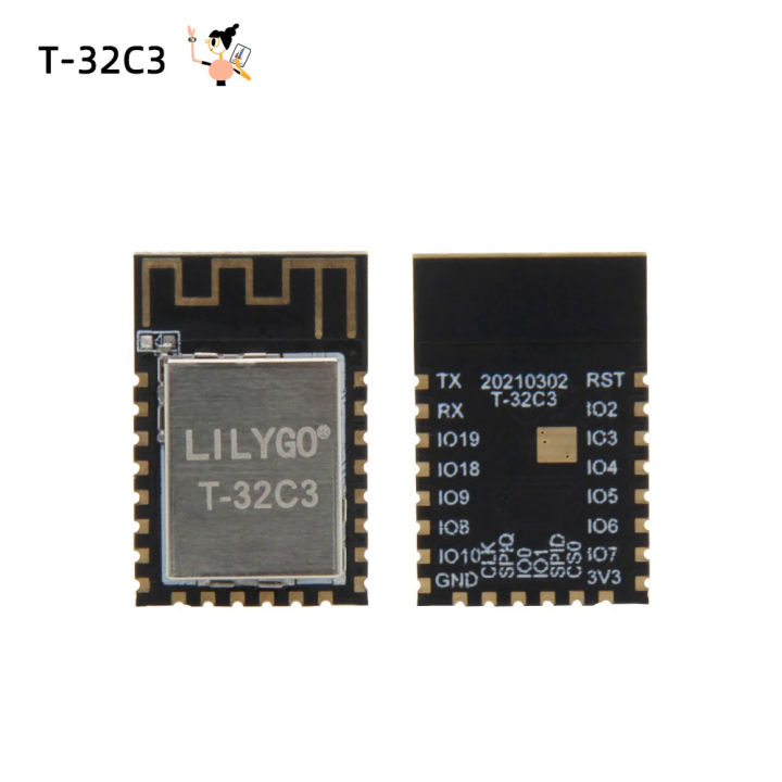 LILYGO® T-32C3 ESP32-C3 Module, Ultra-Low-Power SoC RISC-V Single-Core ...