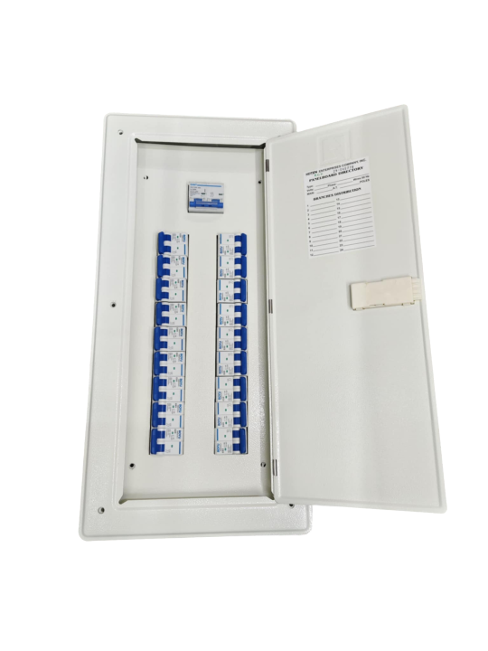 Panel Board 125A 2Pole Chint Miniature Circuit Breaker Metal 2 Pole Main and 18 Branches 2 Pole ...