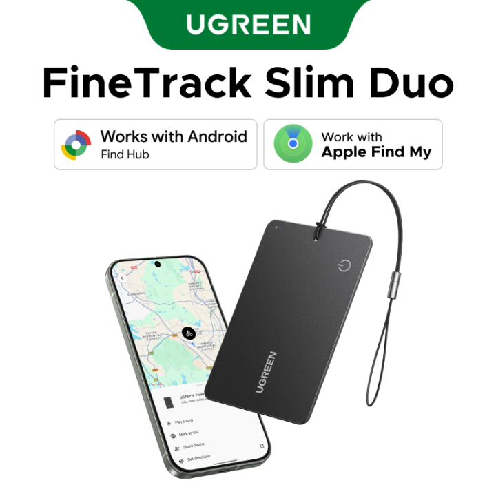 UGREEN FindTrack Slim Duo Smart Tag Tracker Finder Airtag for Apple ...