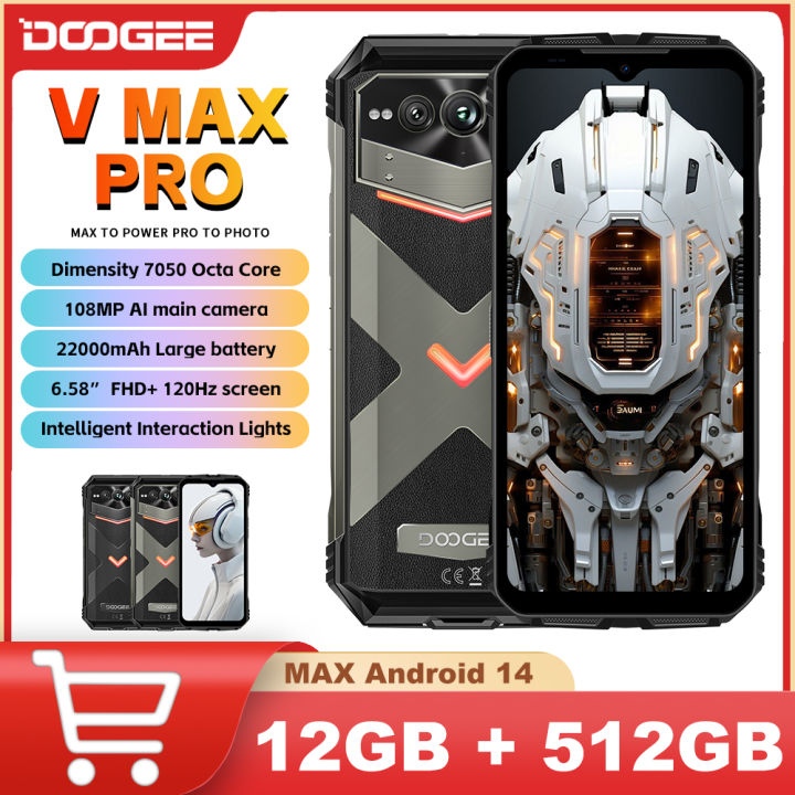 DOOGEE V Max Pro 5G Rugged Smartphone 12GB+512GB 100MP AI Camera ...