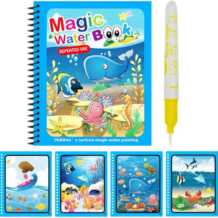 Top Seller Magic Water Book For Kids | Assorted Color & Random Design ...