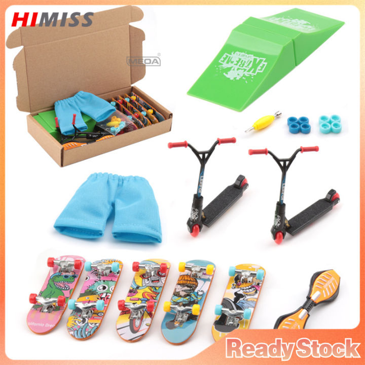 HIMISS Kids Finger Skateboard Set Creative Fingertip Toys Finger ...