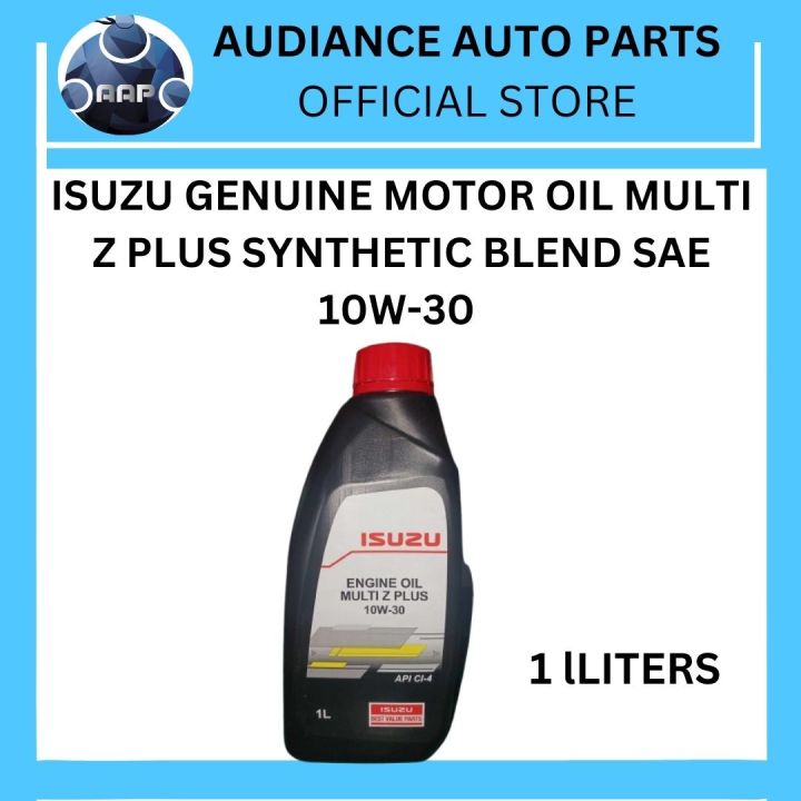 AUDIANCE PARTS ISUZU GENUINE MOTOR OIL MULTI Z PLUS SYNTHETIC BLEND SAE ...