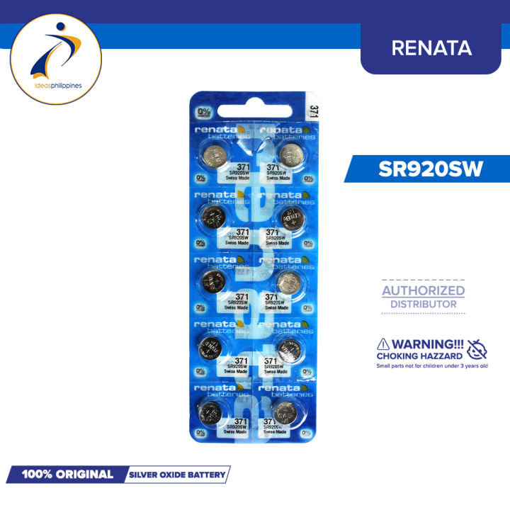 Renata 371 (SR920SW) Watch Batteries Pack of 10 | Lazada PH