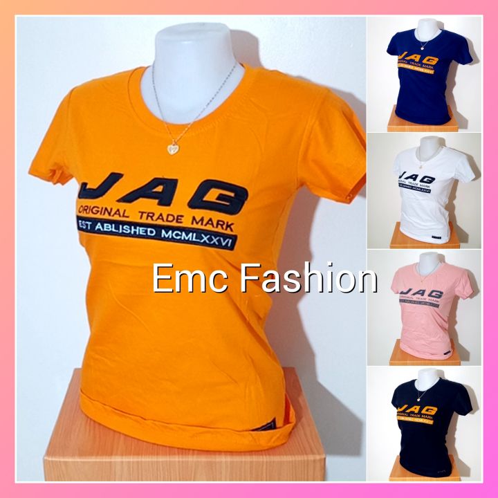 JG318 Emc Fashion Ladies Cut Overrun T-Shirt For Women Embroidered ...
