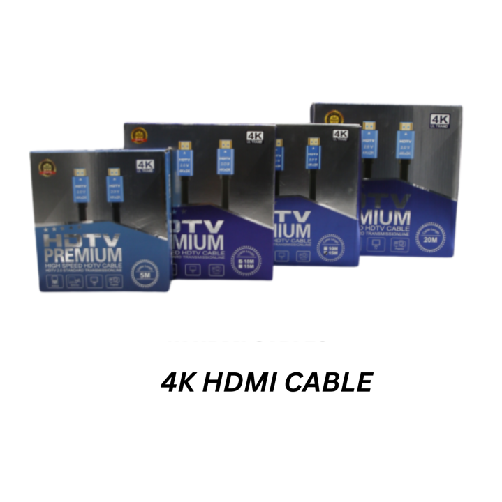 4K HDMI CABLE 5m, 10m, 15m, & 20m HDTV Premium High Speed 2.0 Standard ...