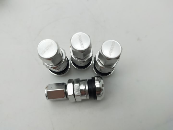 RAYS Tire Valve 4pcs/set Aluminium Tire Valve Rays Caps Tubeless Tyre ...