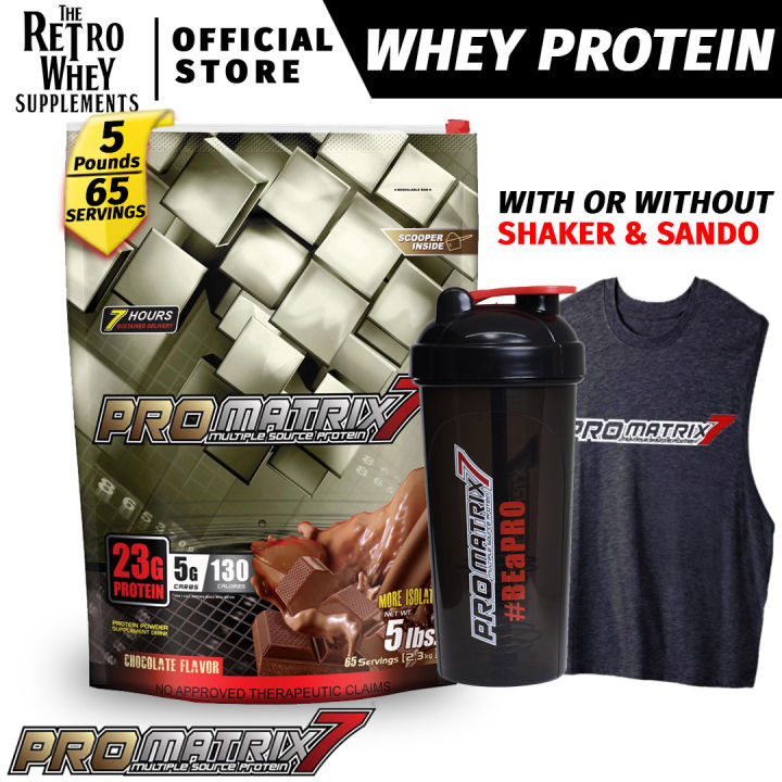 Promatrix7 Multi Whey Protein 5LBS with or without Shaker & Sando ...