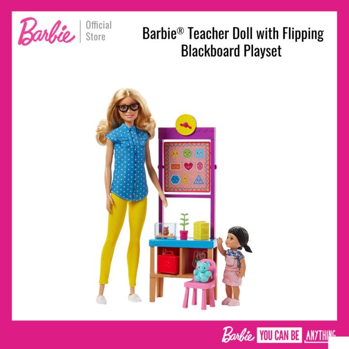 Barbie® Teacher Doll with Flipping Blackboard Playset ตุ๊กตา บาร์บี้ ...
