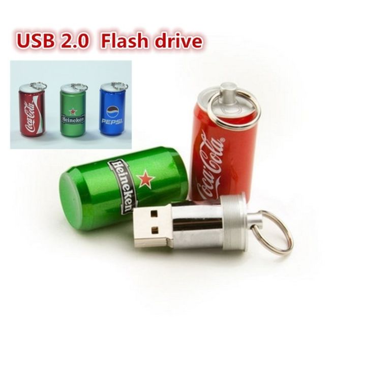💖FREE+COD+Ready Stock💖New metal Coca-Cola U disk metal cans bottles of ...