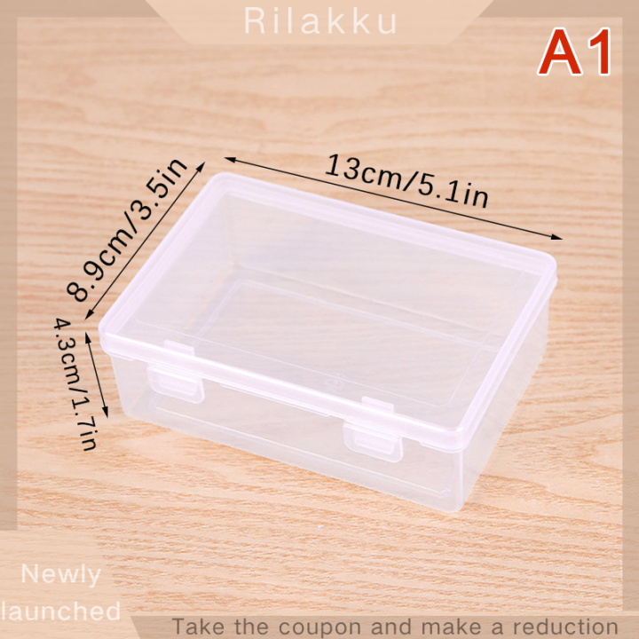 Rilakku INS Transparent Plastic Storage Box Photocards Holder Desk ...