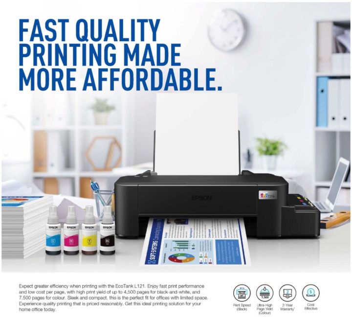 Epson L121 EcoTank Ink Tank Printer | Lazada PH