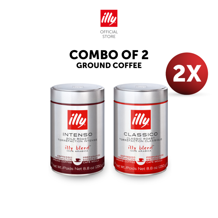 illy Ground Coffee Bundle (2x Ground Coffee) (125g)/ (250G) | Lazada Singapore