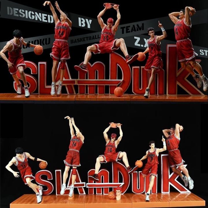 Slam Dunk Sakuragi Rukawa Miyagi Akagi Mitsui Big 29-38cm Scene K.O ...