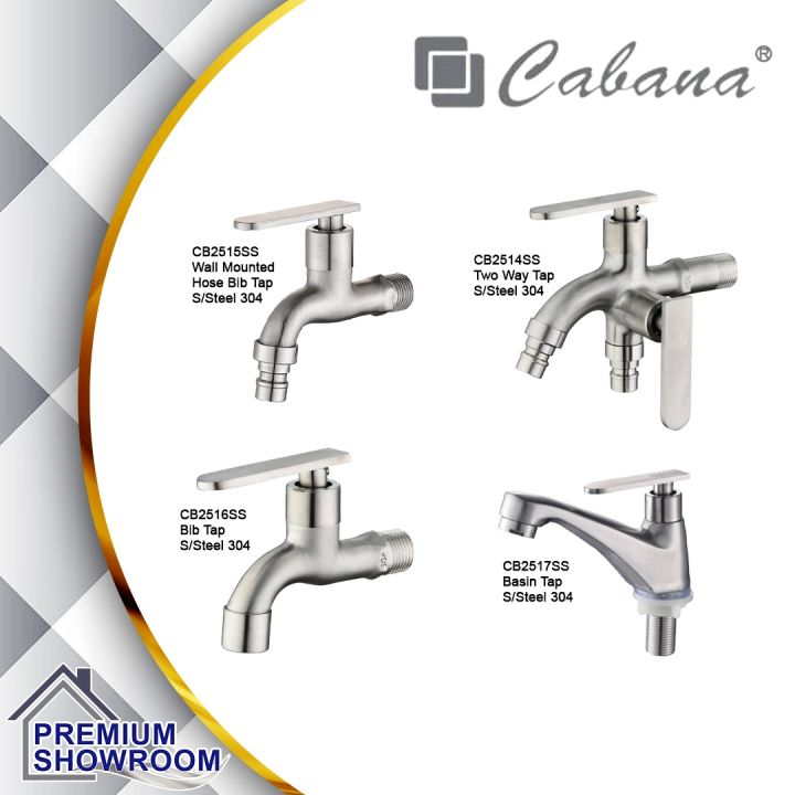 CABANA Bathroom Toilet Two Way Tap / Angle Valve / Bib Tap / Basin Tap ...