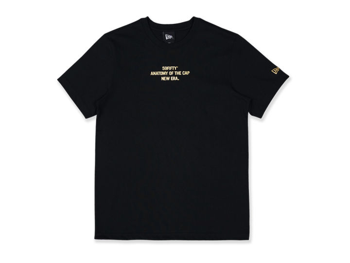 New Era 59FIFTY Panel Anatomy of the Cap Black Short Sleeve T-Shirt ...