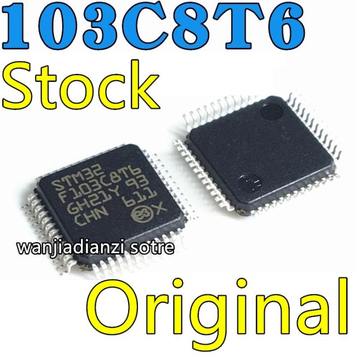 ชิปไมโครคอนโทรลเลอร์ LQFP - 48 LQFP48 STM32F103 STM32F103C8T6แบบใหม่ ...