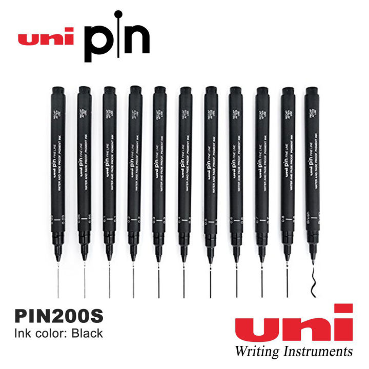 UNIPIN Fineliner Drawing Pen Water and Fade Proof - Pigment Ink | Lazada PH