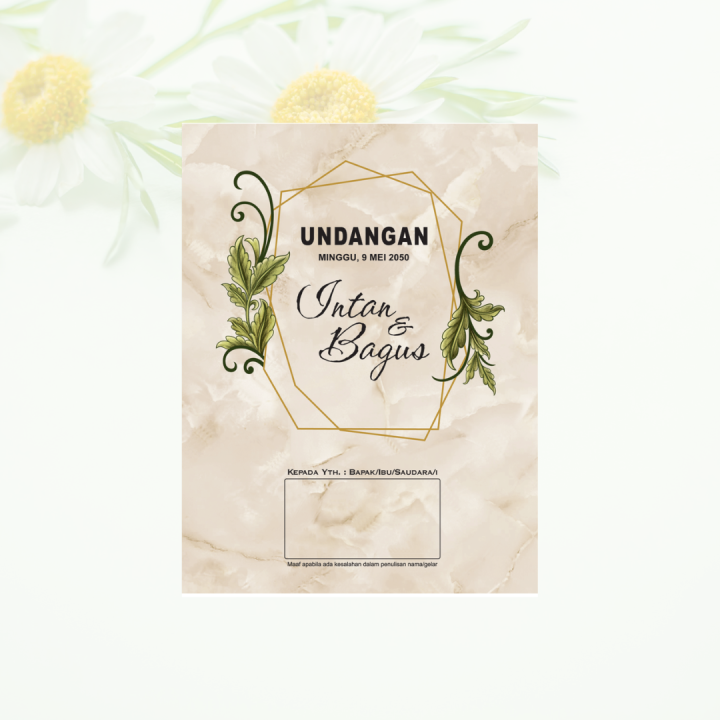 Blangko Undangan Kosong Pernikahan Erba Kartu BLANKO Simple 2210 (5 ...