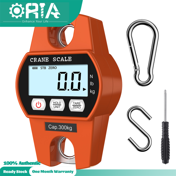 ORIA Digital Crane Scale 300Kg/100g Hanging Weight Scale Electronic ...