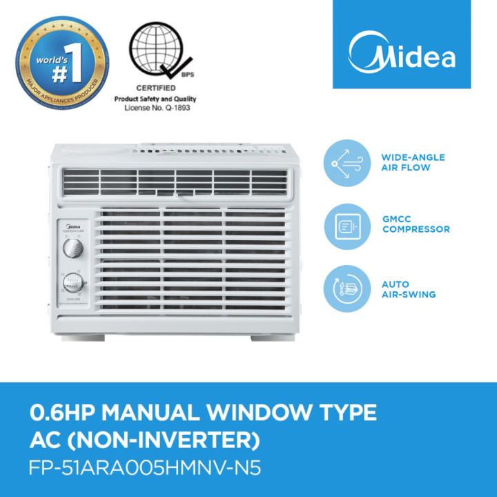2025Midea Window Type Non Inverter Aircon 0.6HP2026 | Lazada PH