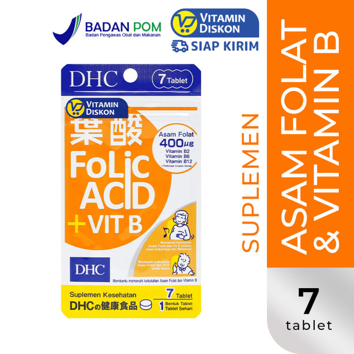 DHC SUPPLEMENT FOLIC ACID 7 TABLET | Lazada Indonesia