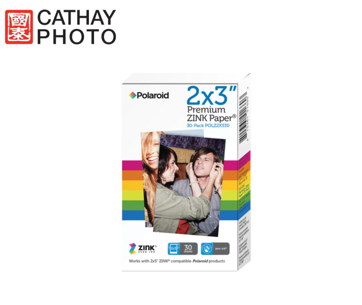 Polaroid 2x3 inch Premium ZINK Photo Paper (50pcs) | Lazada Singapore