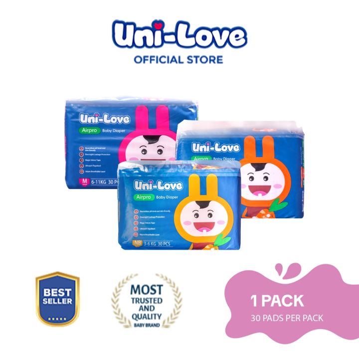 UniLove Airpro Baby Diaper 30's | Lazada PH