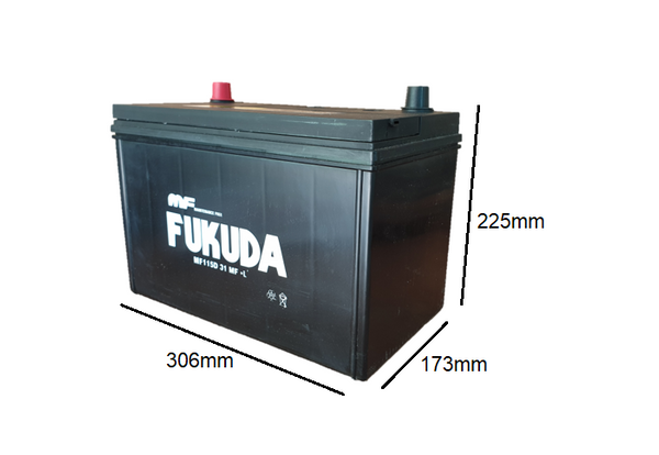 Fukuda SMF115D31L-12v Twelve Volts Voltage 90Ah Current Rating Capacity ...