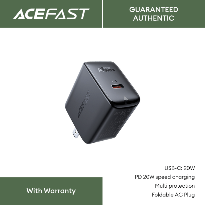 Acefast A3 Fast Charge Wall Charger 20W | Lazada PH