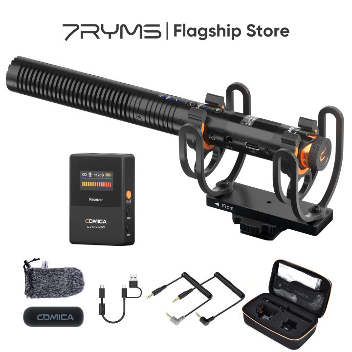 Comica VM30 Chuyên Nghiệp Không Dây Shotgun Microphone Với đầu ra kỹ ...