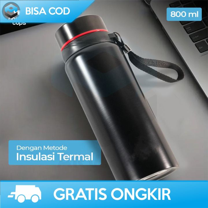 THERMOS TUMBLER BOTOL MINUM TERMOS AIR PANAS DINGIN STAINLESS STEEL | Lazada Indonesia