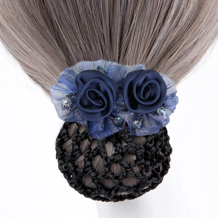 nurse head flower，Two-flower gauze hairnet in four colors, simple ...