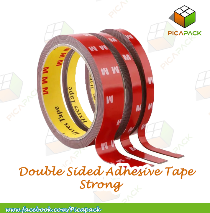 1pc Double Sided Adhesive Tape Strong Permanent Rubber Foam Waterproof Heavy Duty Permanent ...