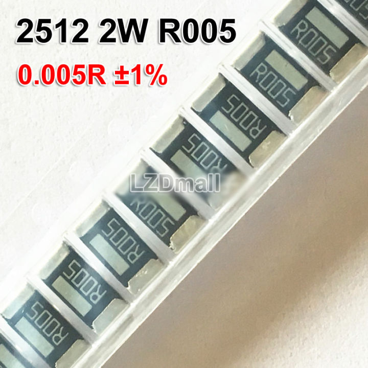 50pcs 2512 R005 SMD Resistor 1% alloy resistor 2W 0.005R 0.005 ohm 5mR ...