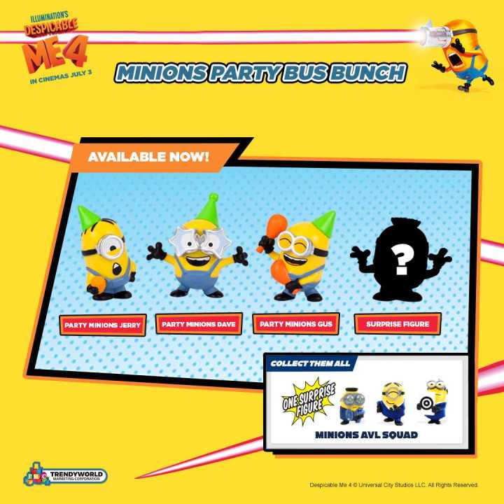 Despicable Me 4 Minions Party Bus Bunch | Lazada PH